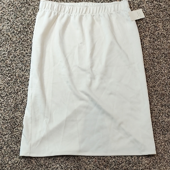 a new day | Skirts | A New Day Cream Colored Long Skirt With Slit On ...